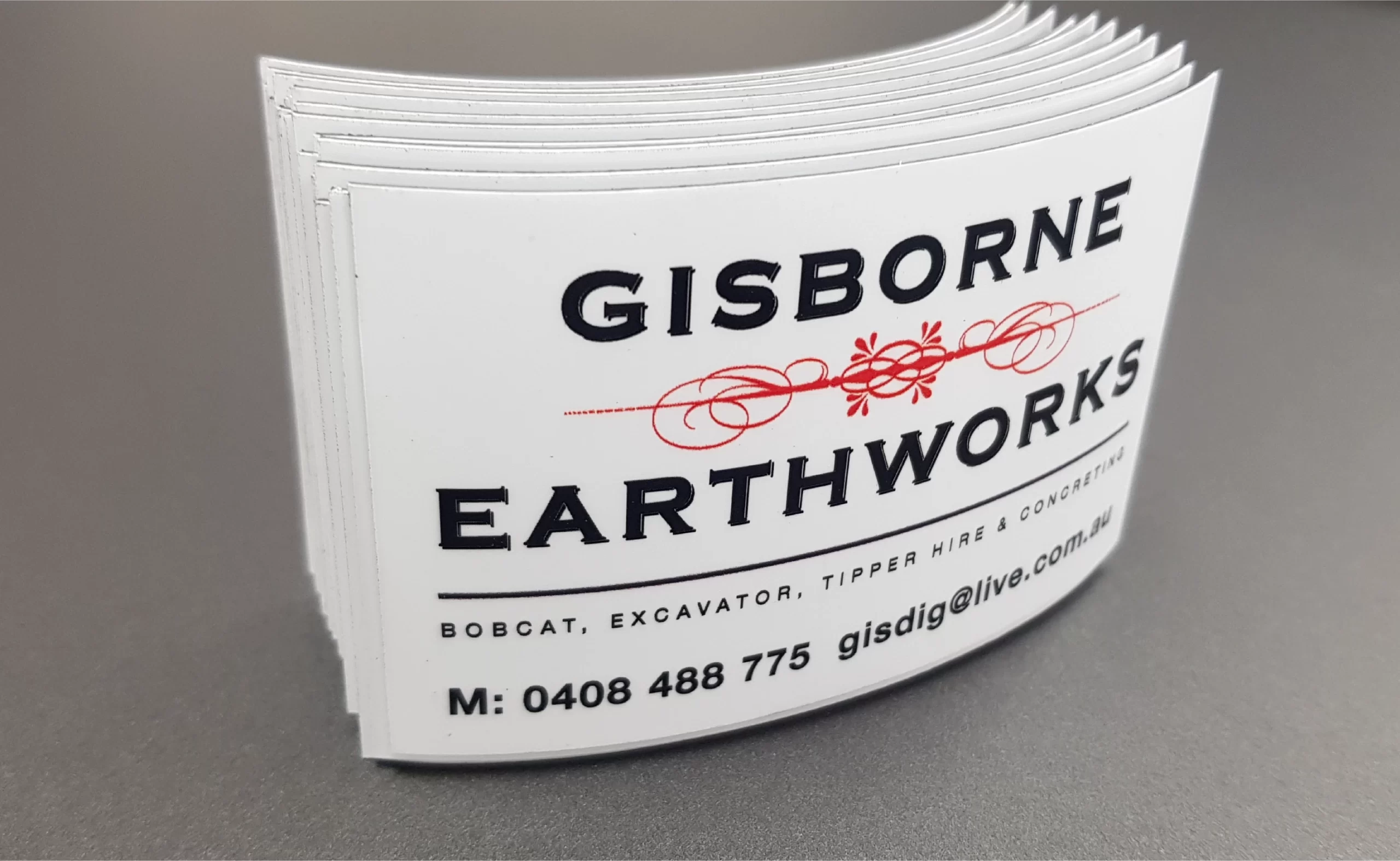 GISBORNE EARTHWORKS - Immaculate signs